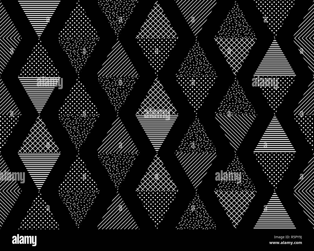 Vector Seamless Pattern. Abstract Geometric Stock Photo - Alamy