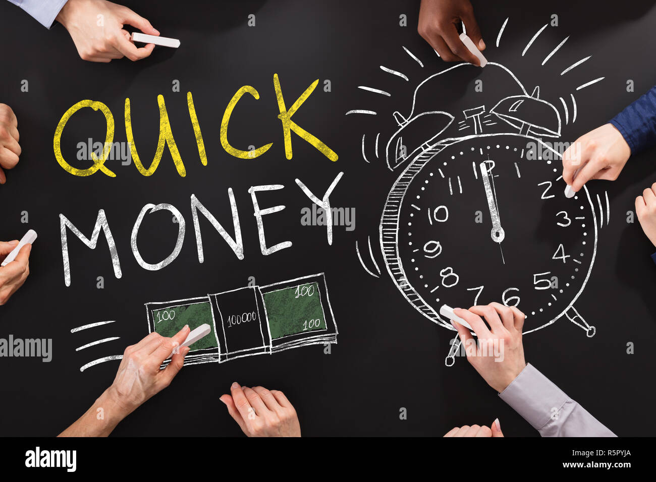 Quick Money Concept Stock Photo - Alamy