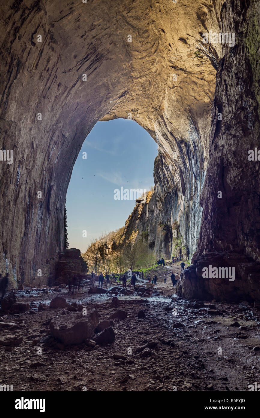 Prohodna cave also known as God's eyes near Karlukovo village, Bulgaria ...