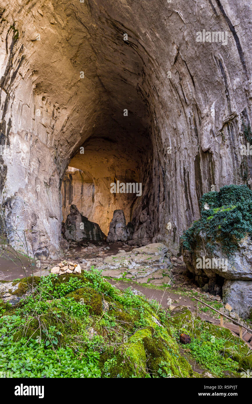 Prohodna cave also known as God's eyes near Karlukovo village, Bulgaria ...