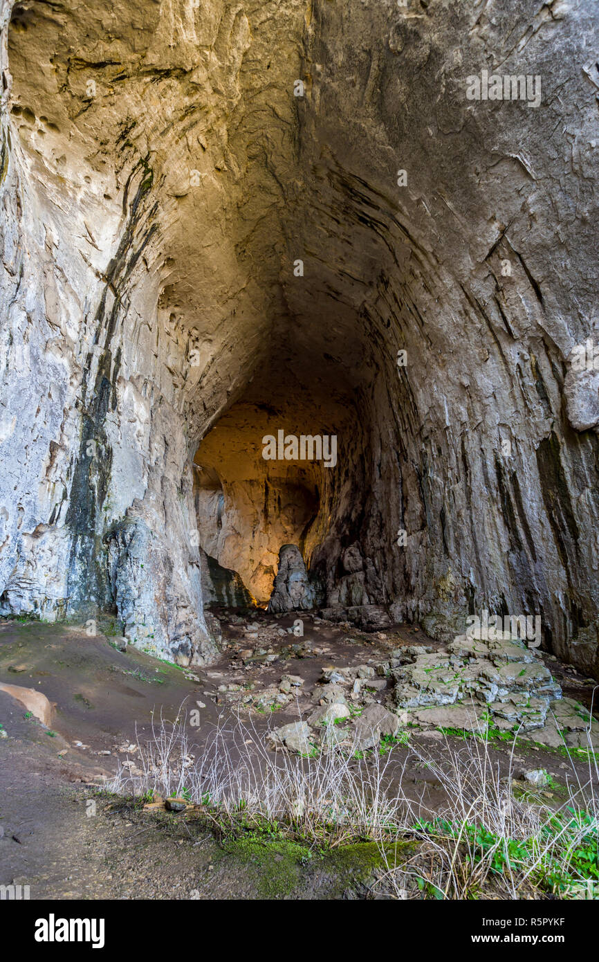 Prohodna cave also known as God's eyes near Karlukovo village, Bulgaria ...