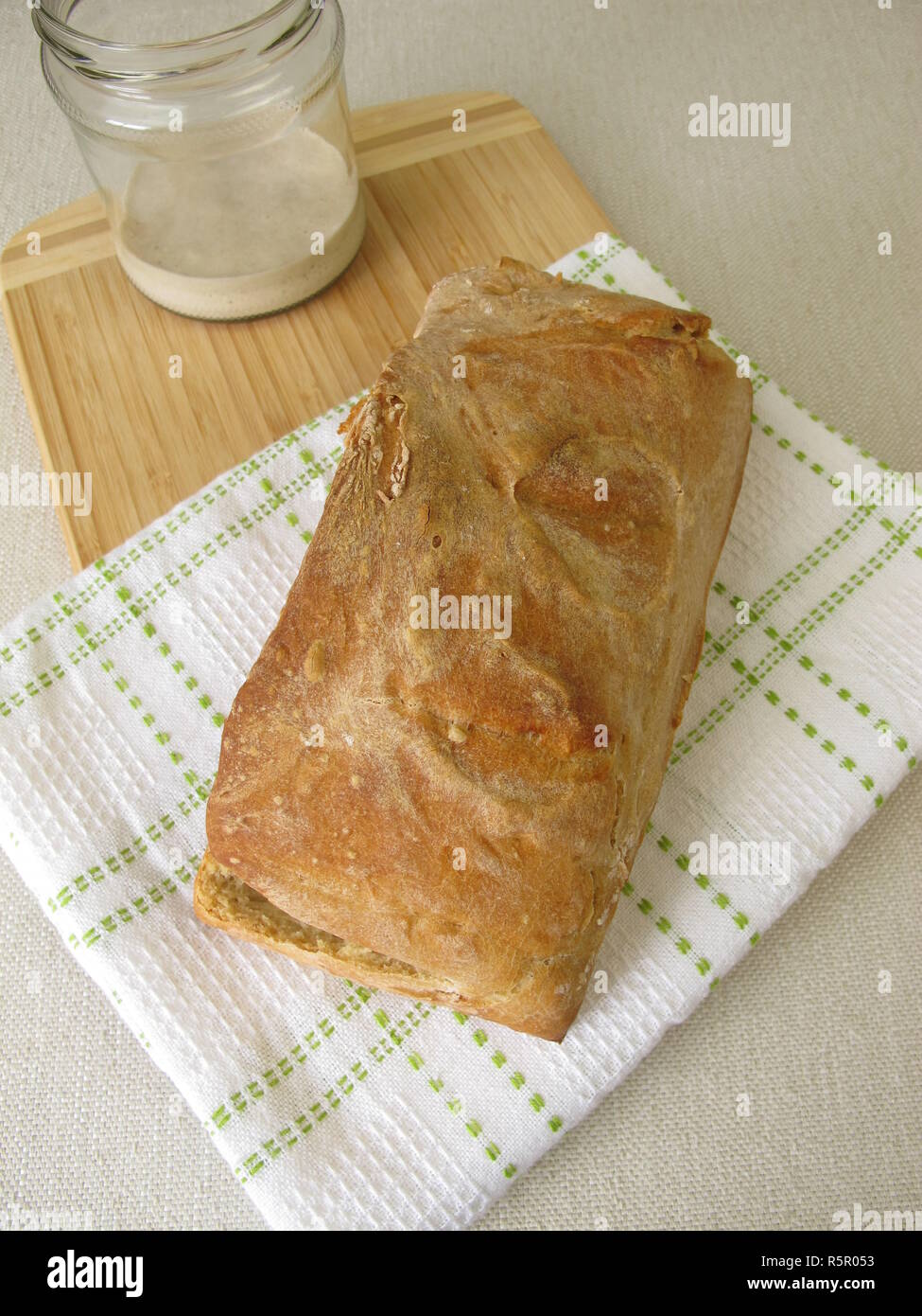 bread made from homemade leaven Stock Photo - Alamy