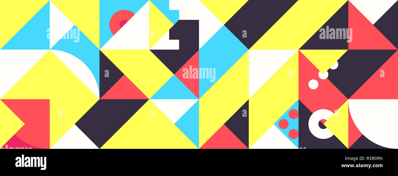 Simple Banner square modules Stock Photo - Alamy