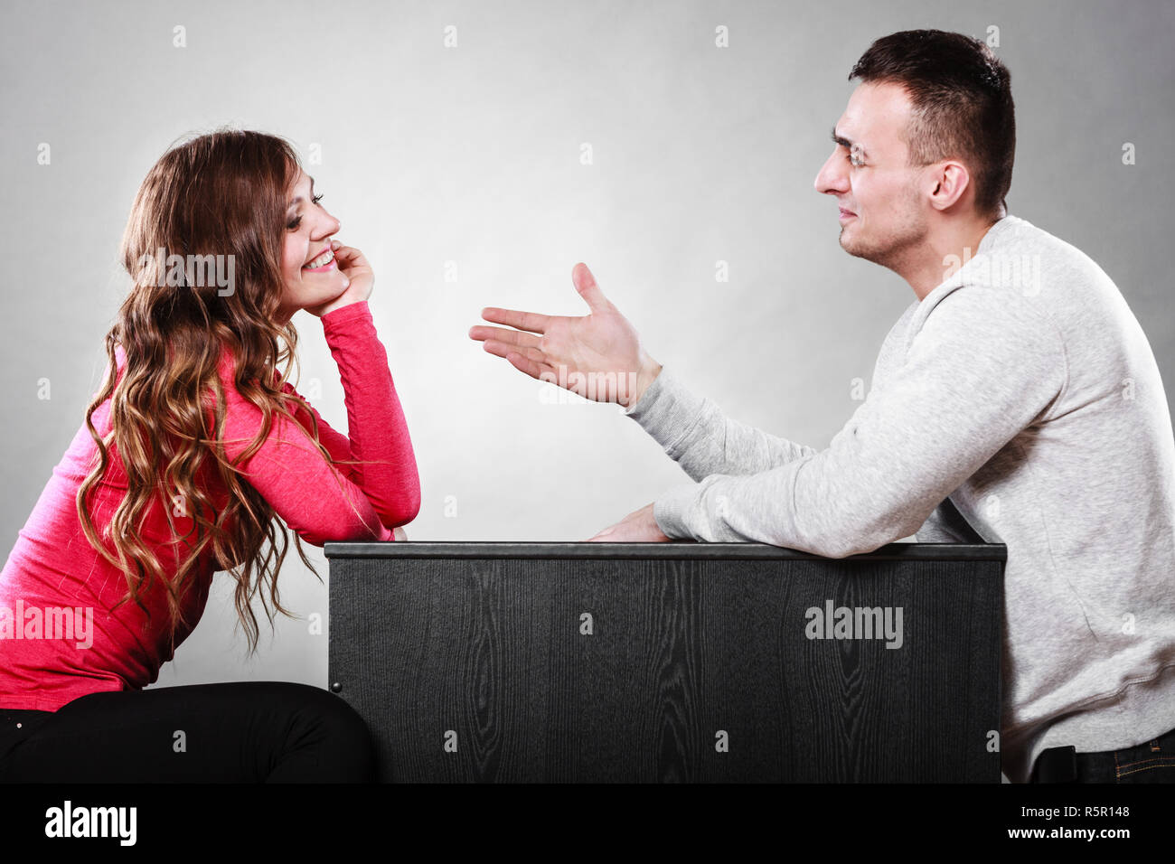 Husband And Wife Making Up