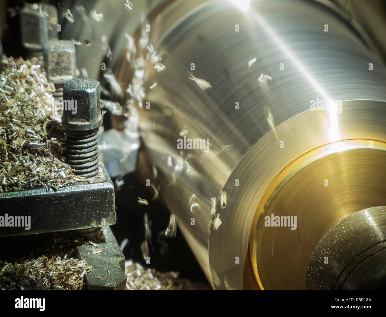 flying metal shavings Stock Photo - Alamy