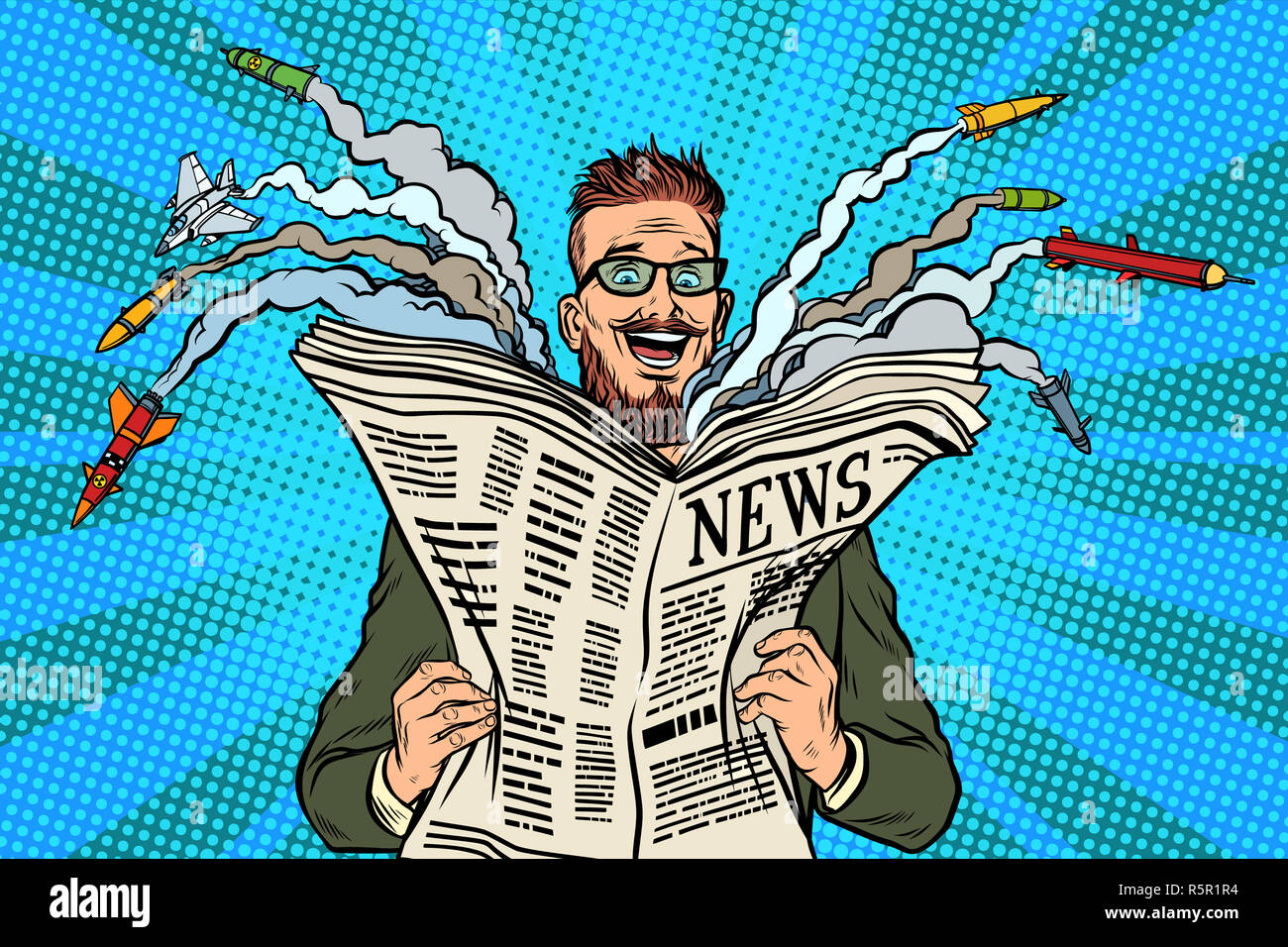 Comic art newspaper hi-res stock photography and images - Alamy