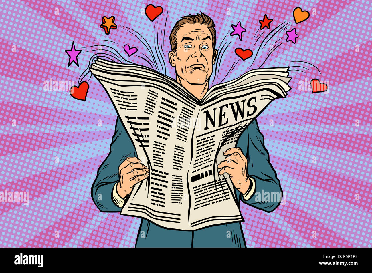 Newspaper reader vintage hi-res stock photography and images - Alamy