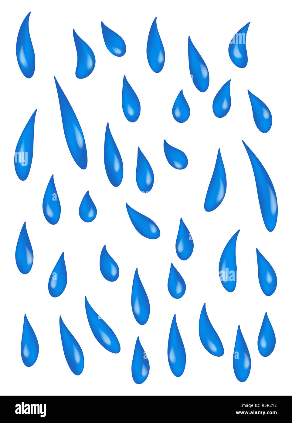 blue rain, tears falling down vector symbol icon design. Beautiful ...