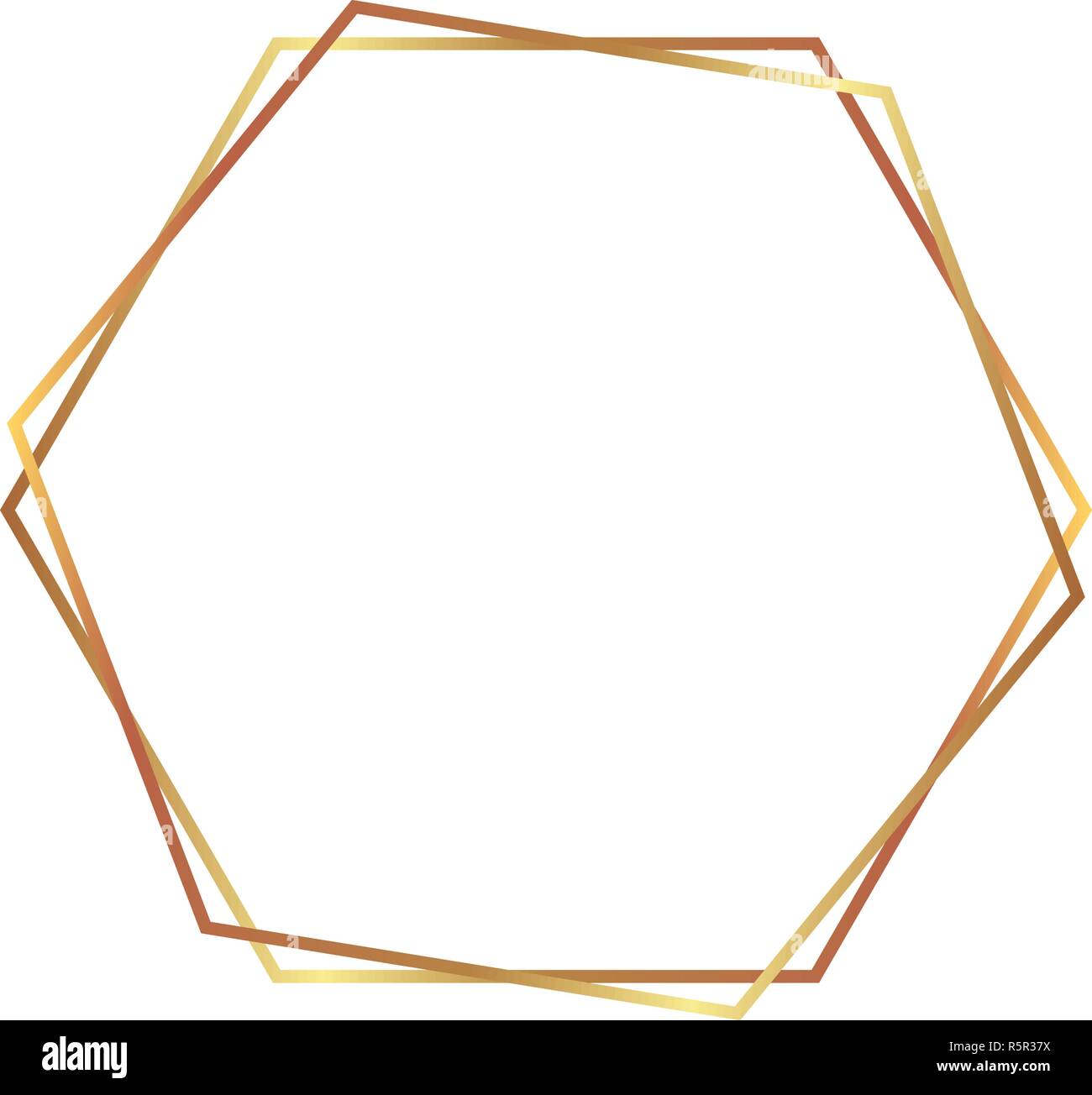 geometric frame decoration empty white background vector illustration ...