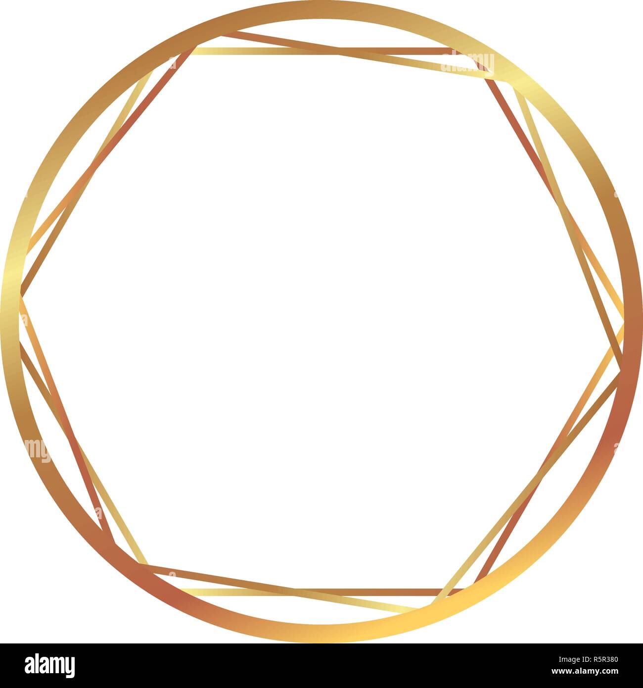 geometric frame decoration empty white background vector illustration ...