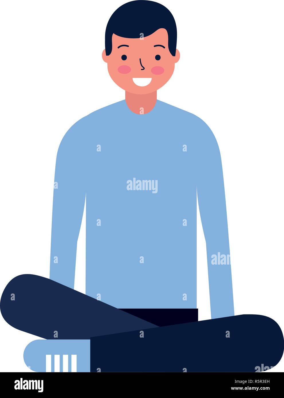 Relaxed and crossed legs Stock Vector Images - Alamy