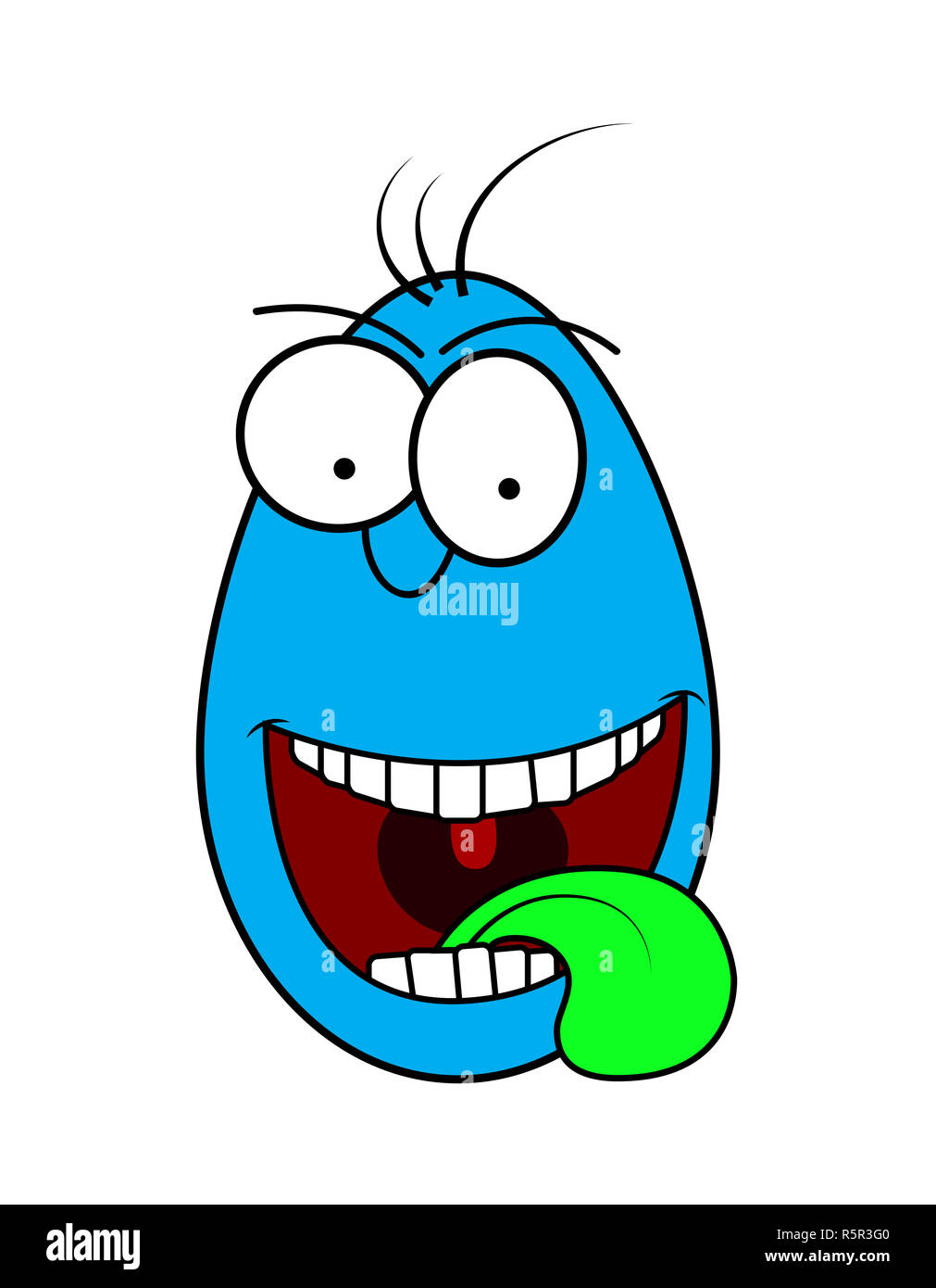 Crazy Easter egg with tongue vector symbol , icon design. Spring ...