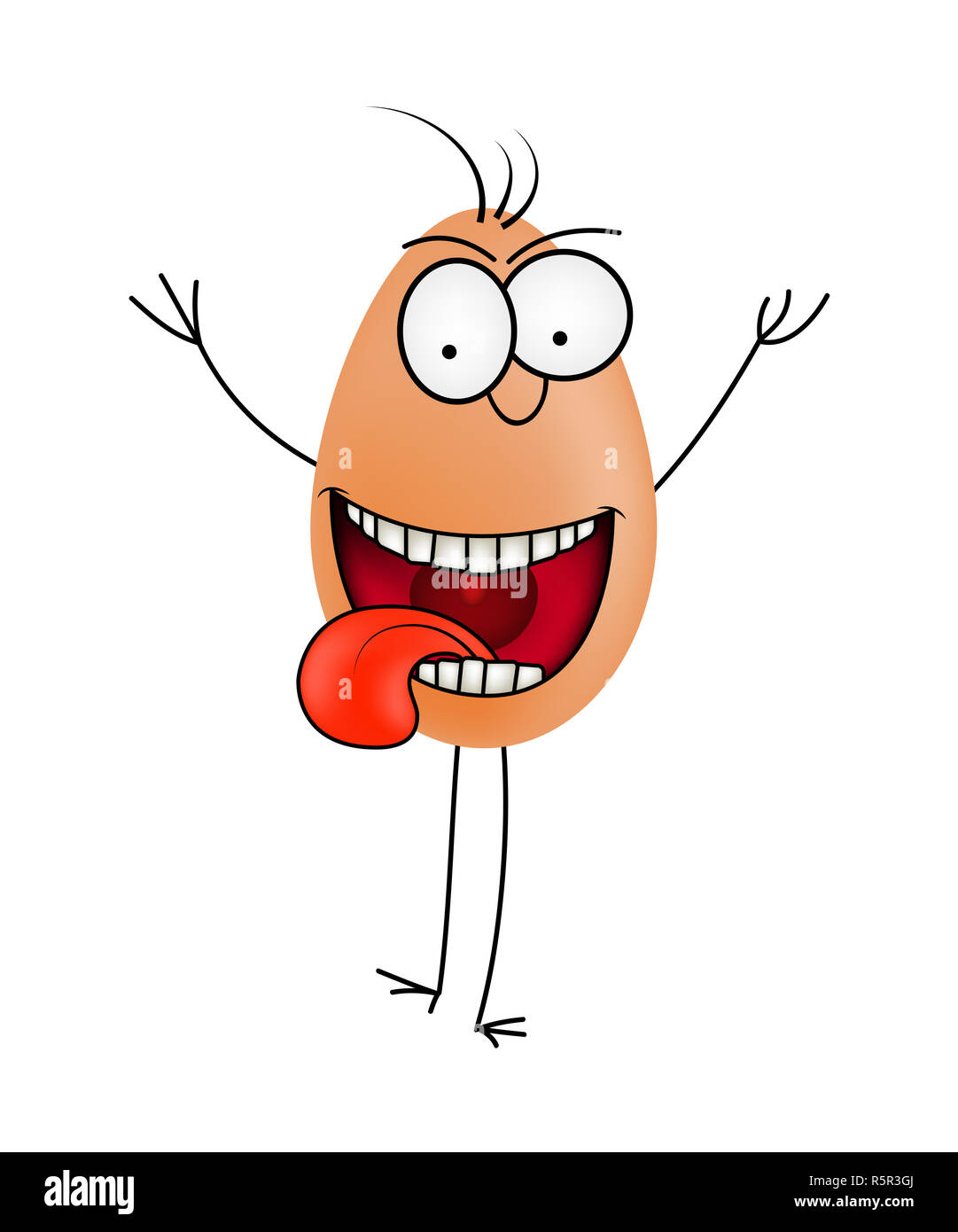 Crazy Easter egg with tongue vector symbol , icon design. Spring ...