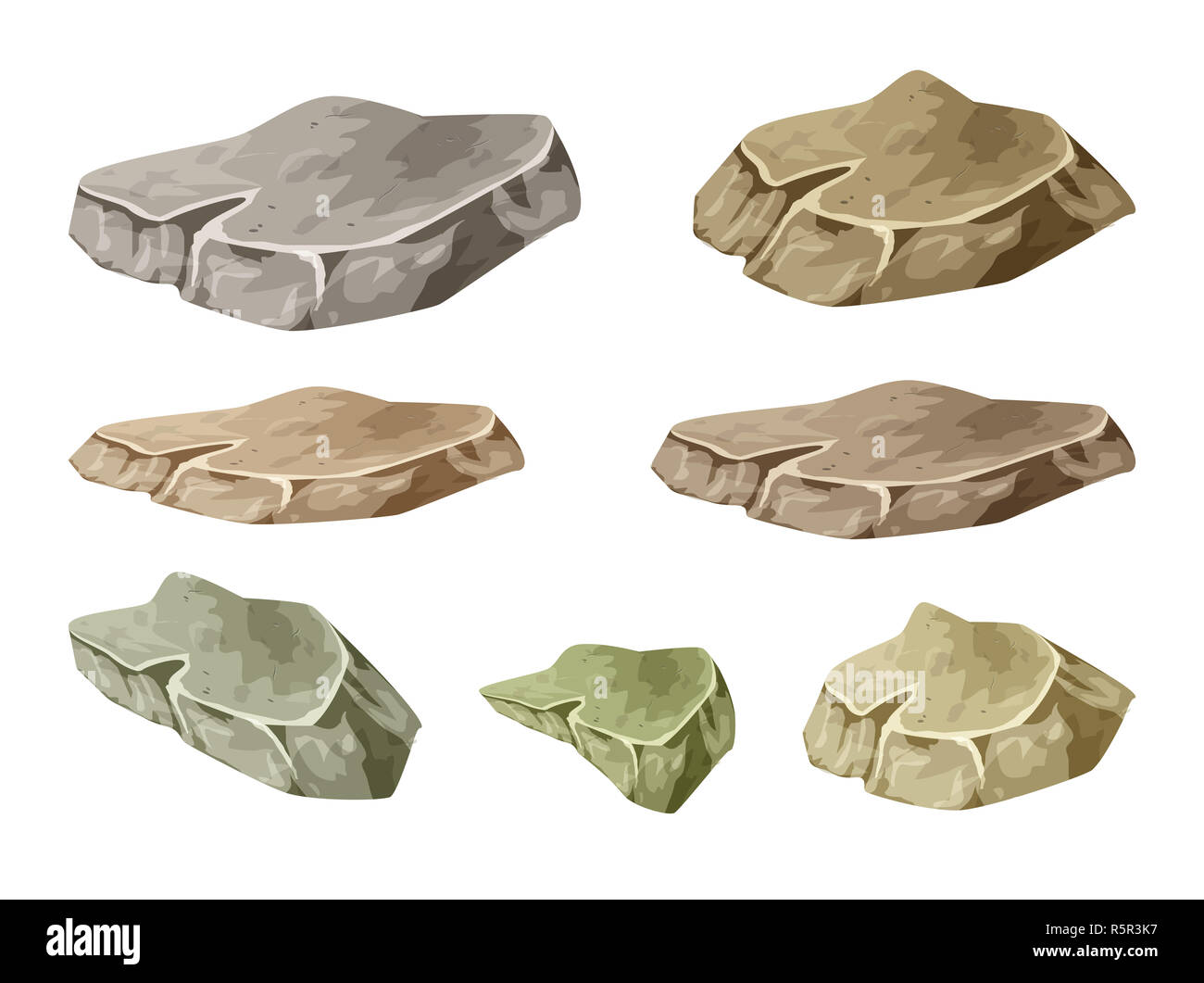 Cartoon large rock Cut Out Stock Images & Pictures - Alamy