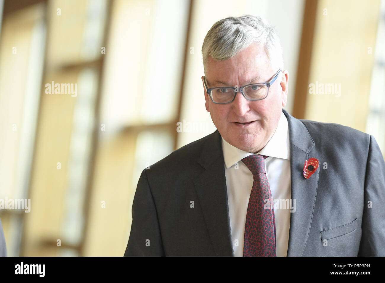 Politicians attend the Scottish First Minister's Questions at Holyrood ...