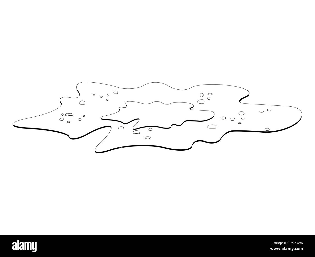 Pile of ground, heap of soil - vector silhouette illustration isolated ...