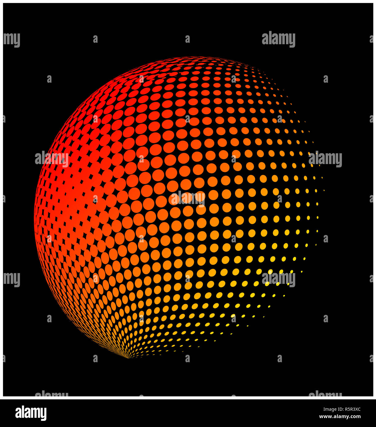 halftone globe, sphere vector logo symbol, icon, design. abstract ...