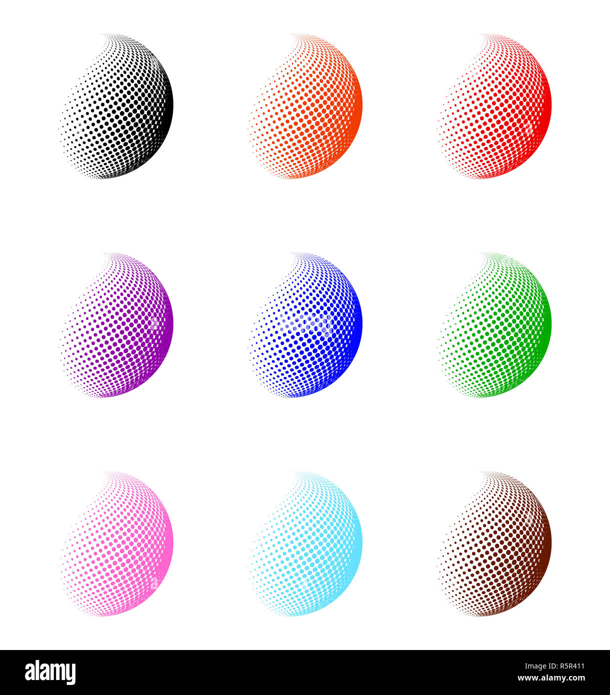 halftone globe, sphere vector logo symbol, icon, design. abstract ...