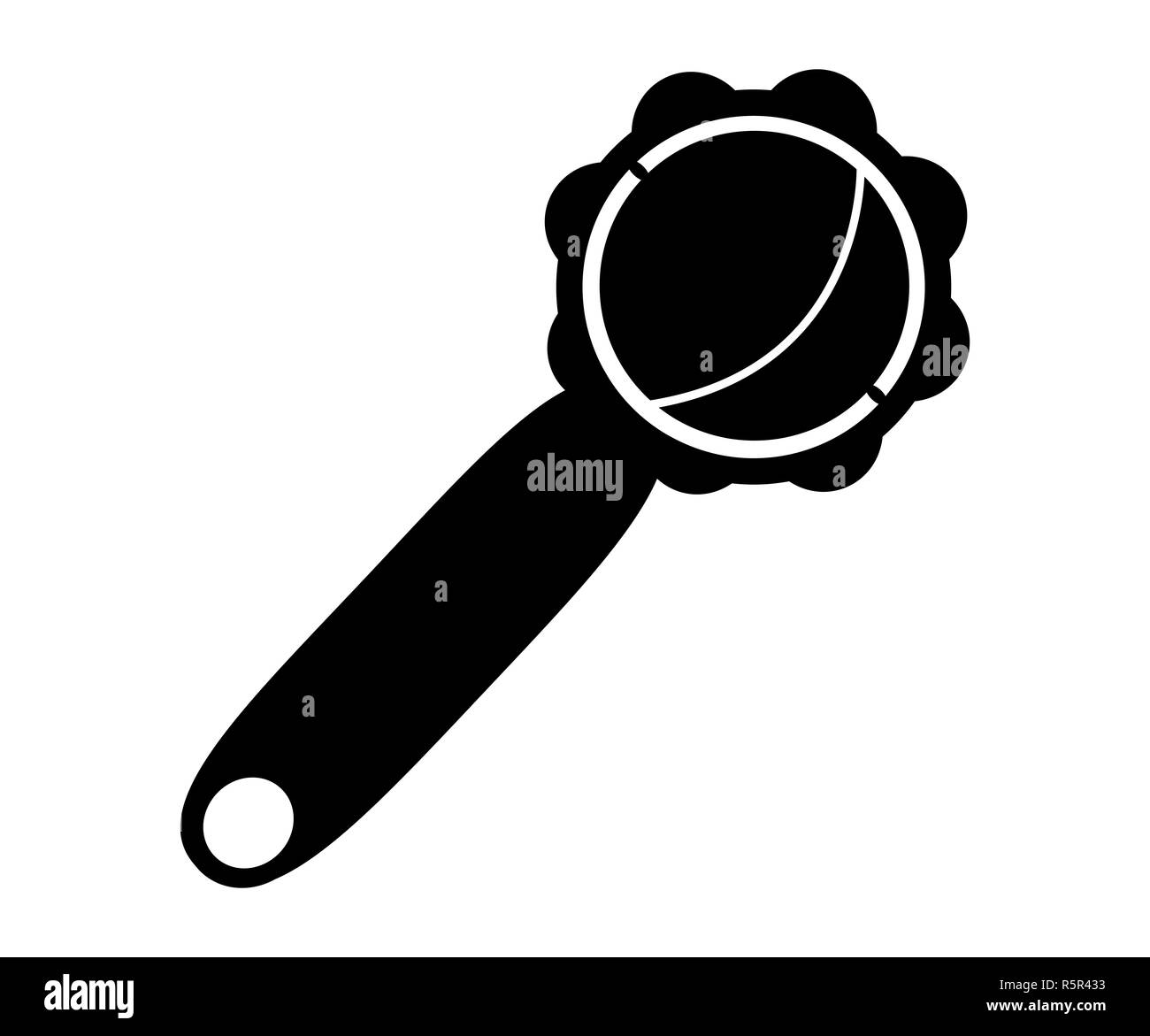 Baby rattle vector symbol icon design. Newborn toy illustration ...