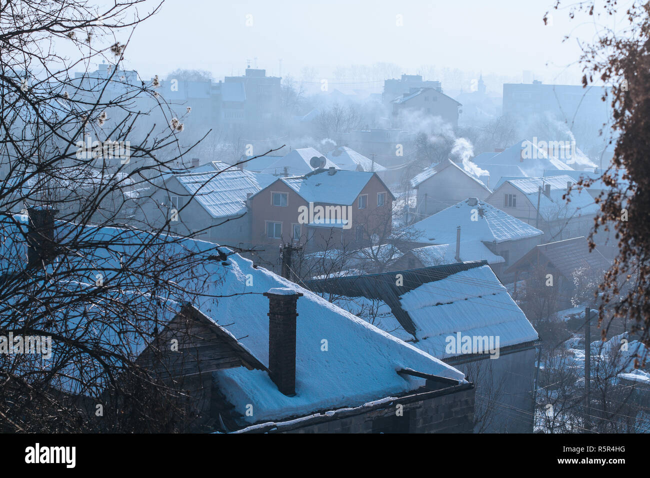 Mukachevo panorama cityscape ukraine hi-res stock photography and ...