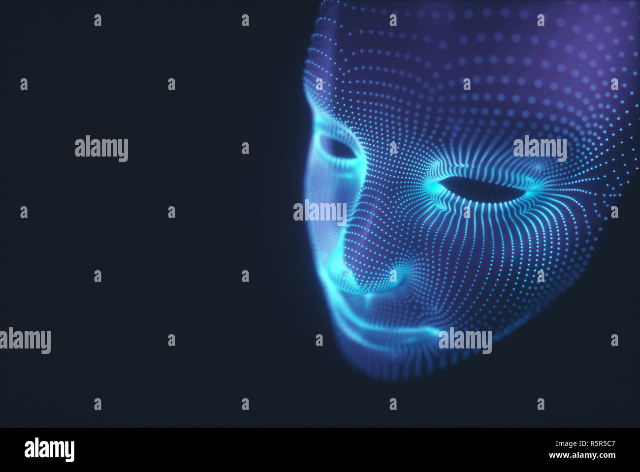 Stylized 3D Face Stock Photo - Alamy