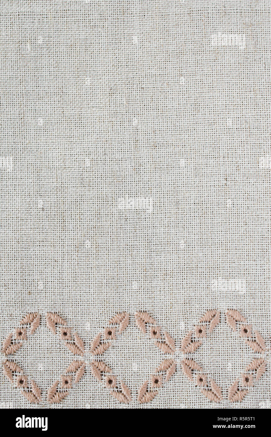 Background with embroidery texture Stock Photo - Alamy