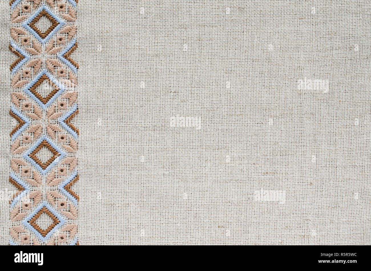 Embroidery texture flat stitch Stock Photo - Alamy