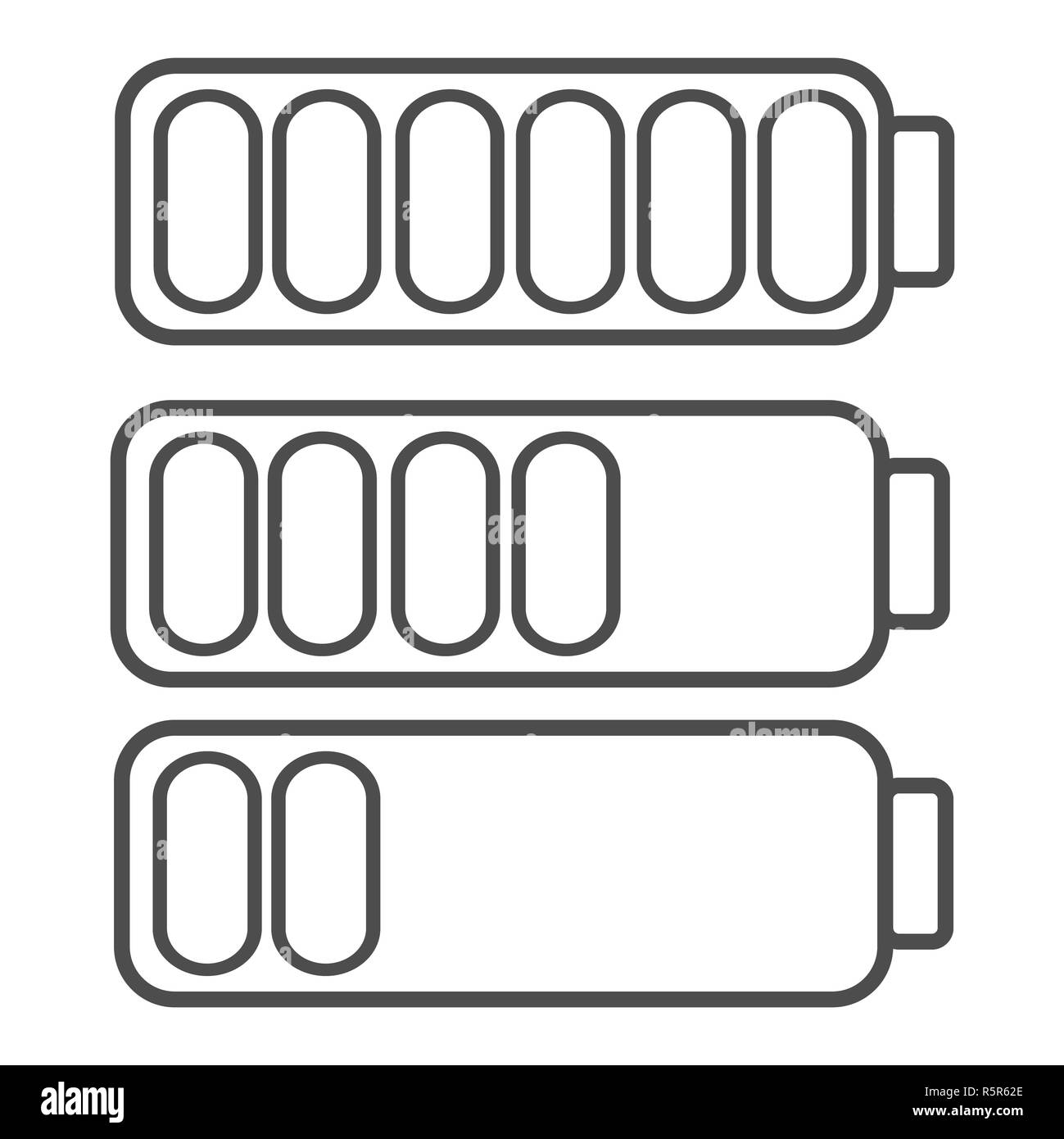 Smartphone or cell phone low battery icon. Low energy symbol. Flat ...