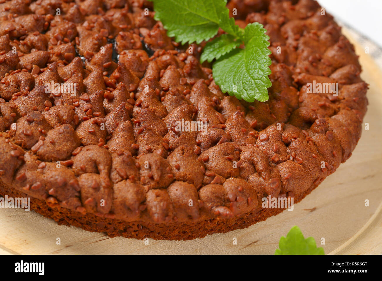 chocolate round cake Stock Photo - Alamy
