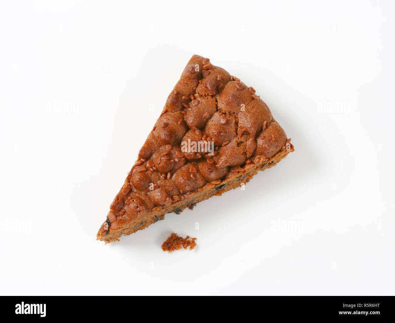 Overhead view slice cake Cut Out Stock Images & Pictures - Alamy