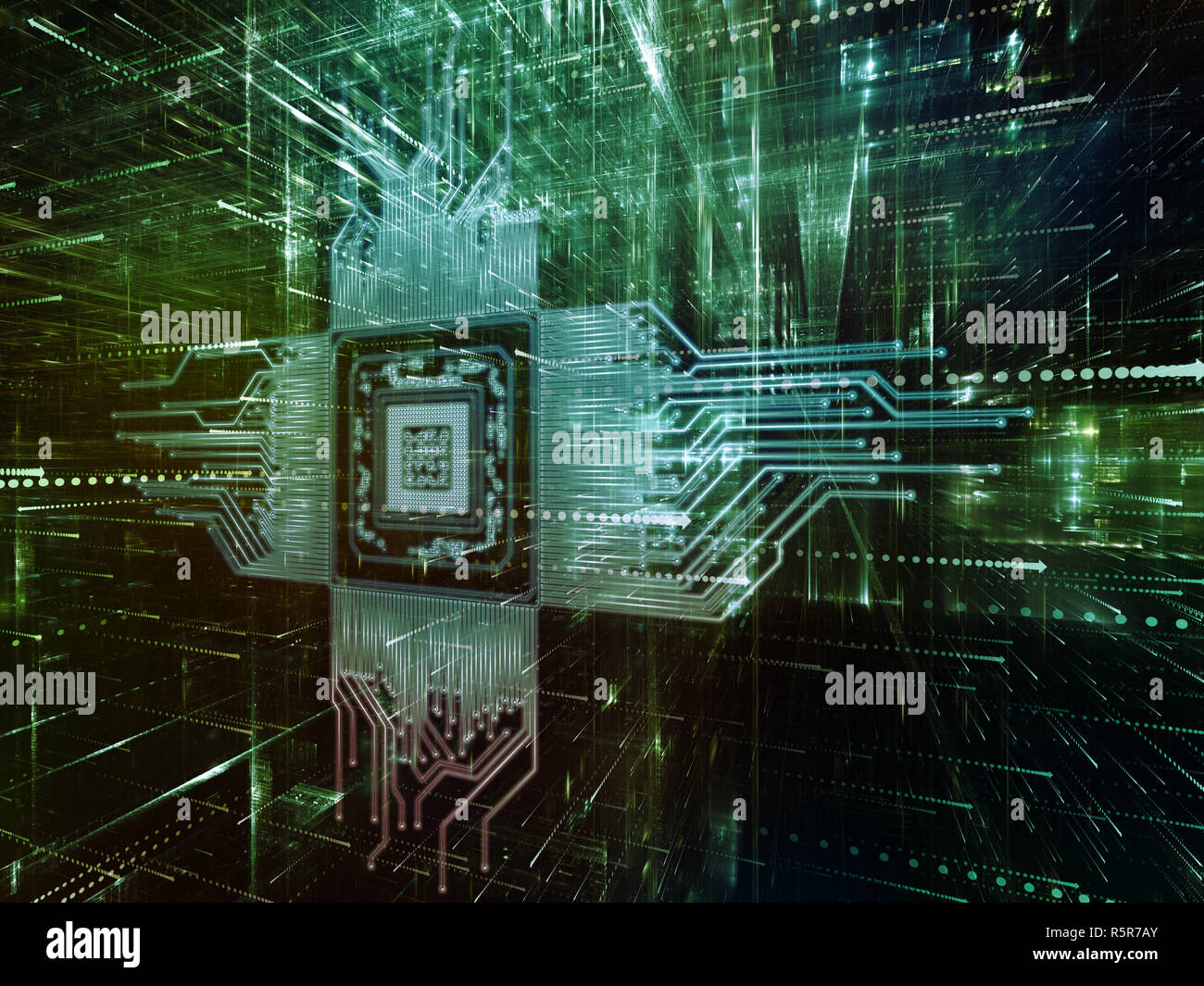Computing Digital World Stock Photo - Alamy
