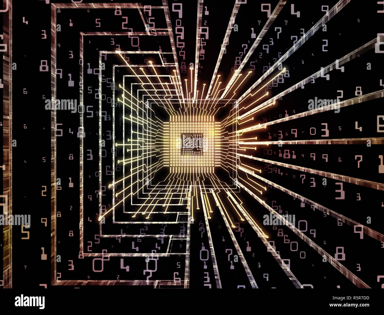 Acceleration of Digital Processor Stock Photo - Alamy