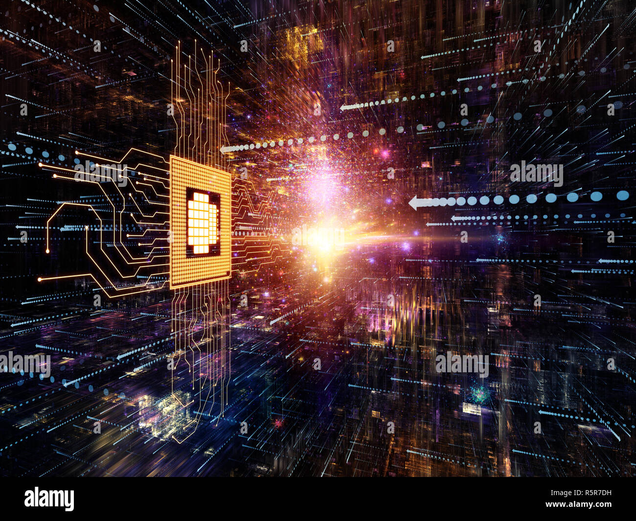 Vision of Digital World Stock Photo - Alamy