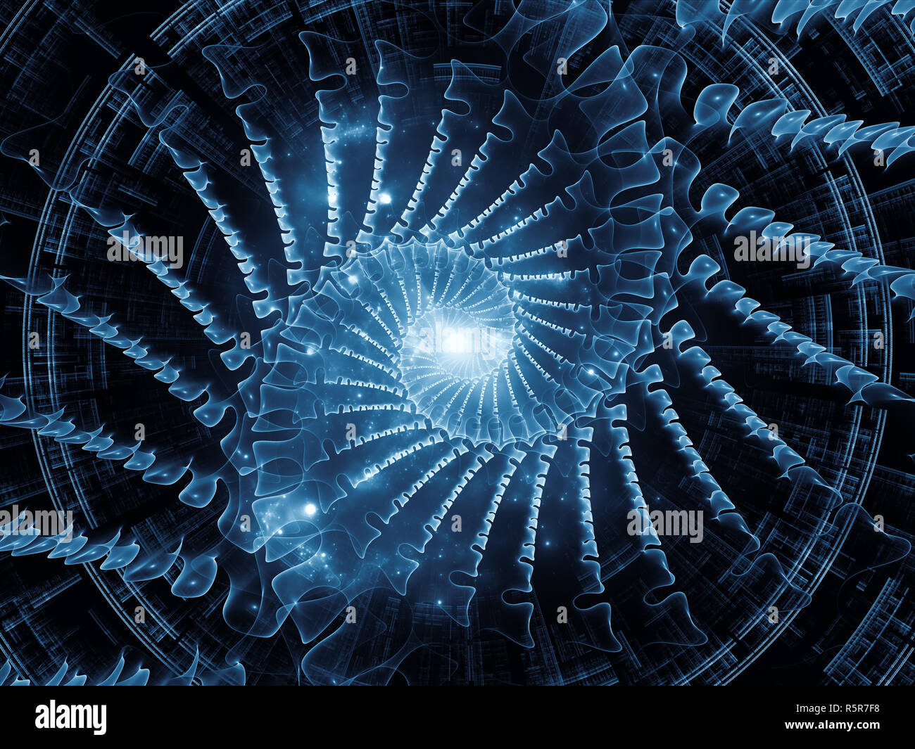 Visualization of Radial Fractal Texture Stock Photo - Alamy