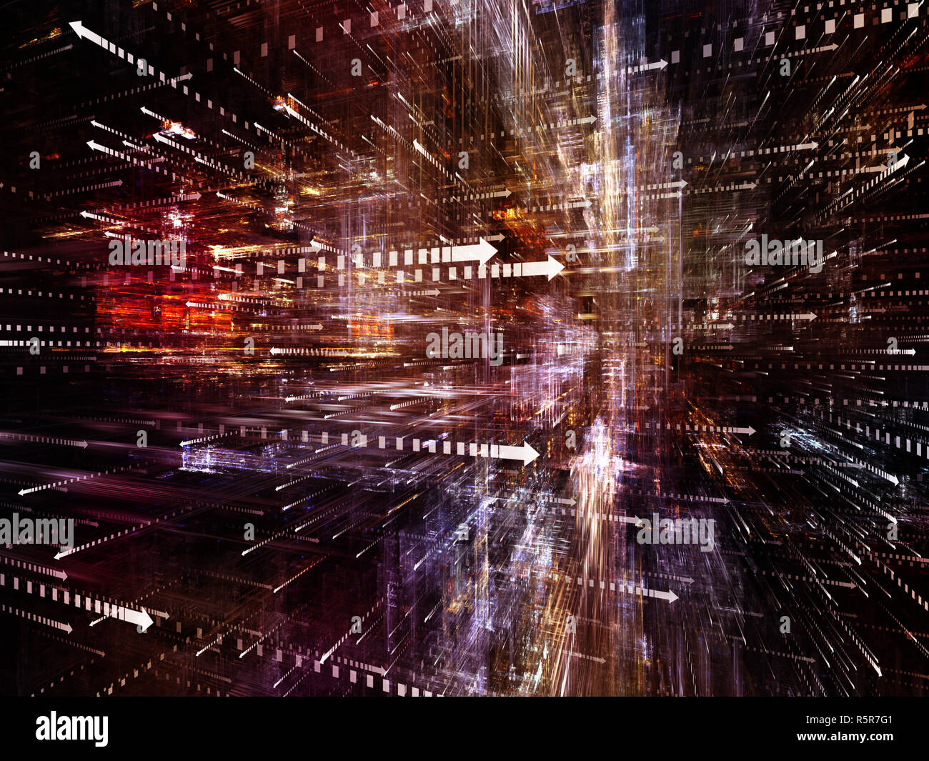 Processing Digital World Stock Photo - Alamy