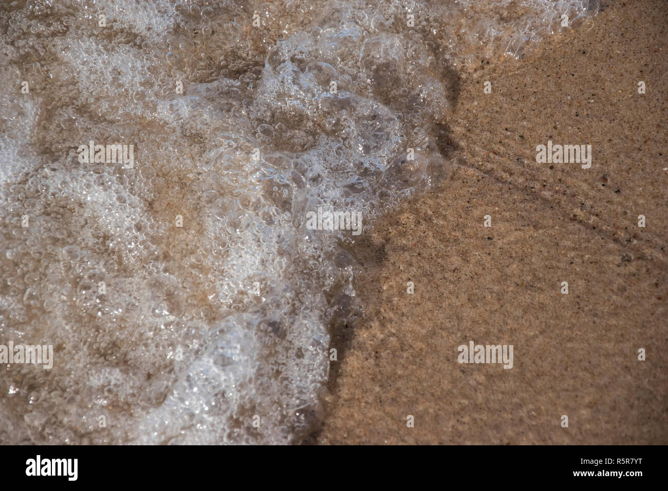 sea water closeup sand and wave background Stock Photo - Alamy
