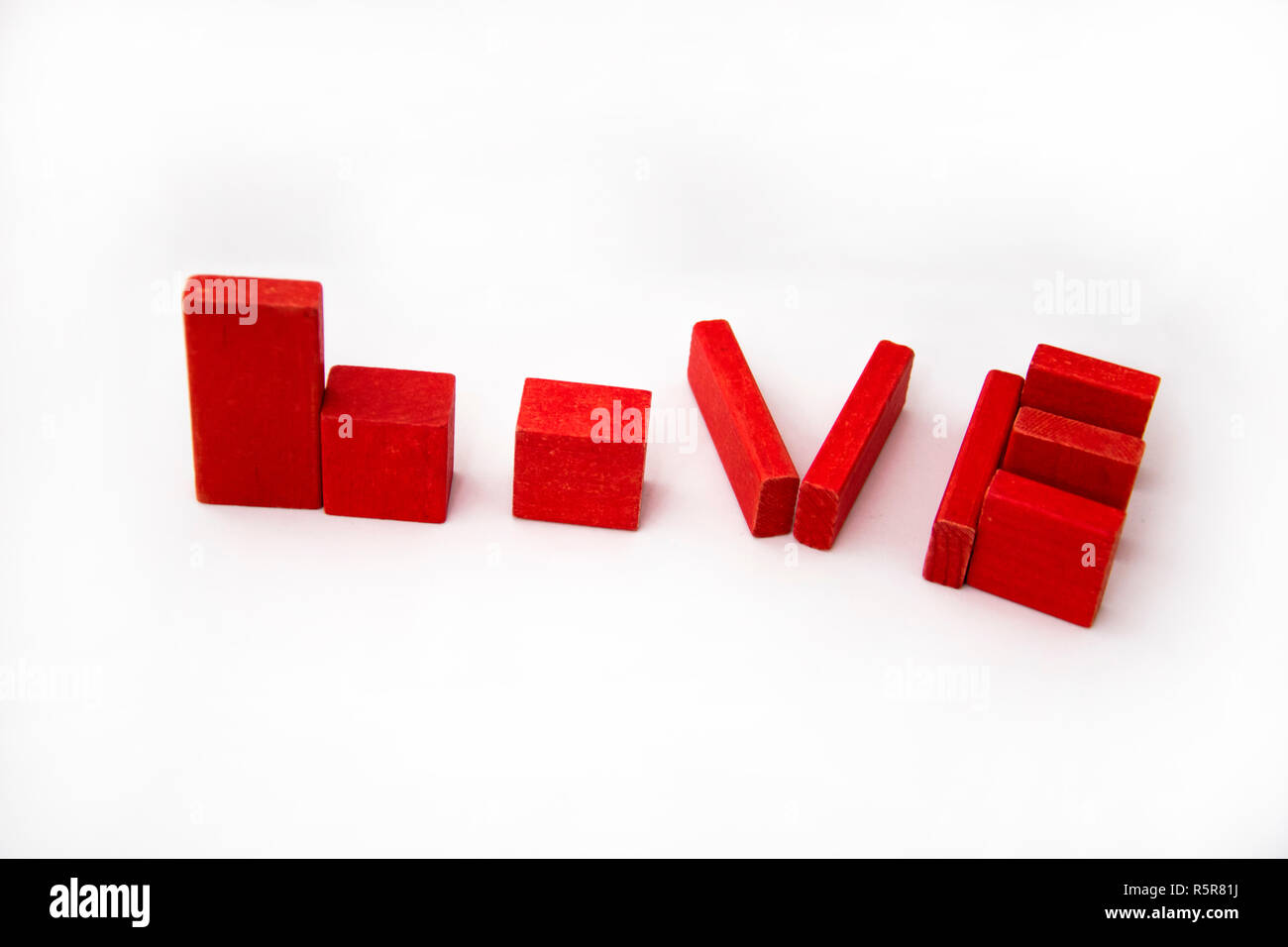 love sign with blocks isolated beautiful banner wallpaper design ...