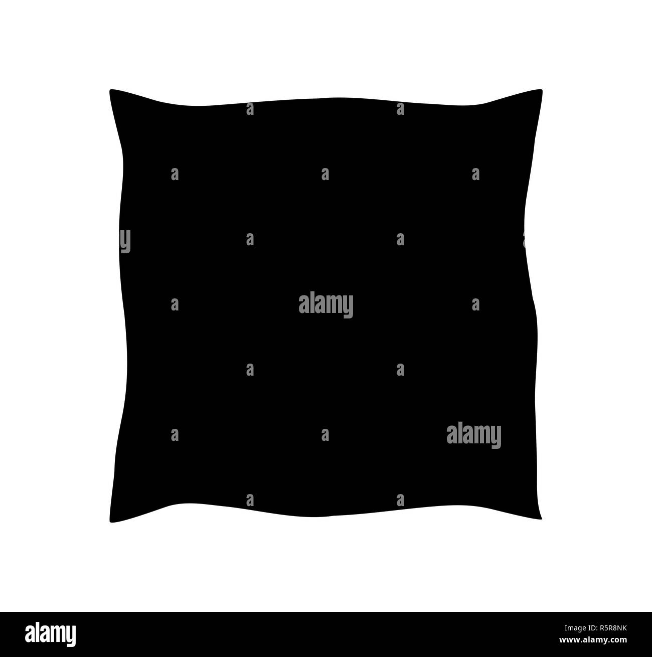 cartoon pillow silhouette, outline vector symbol icon design Stock ...