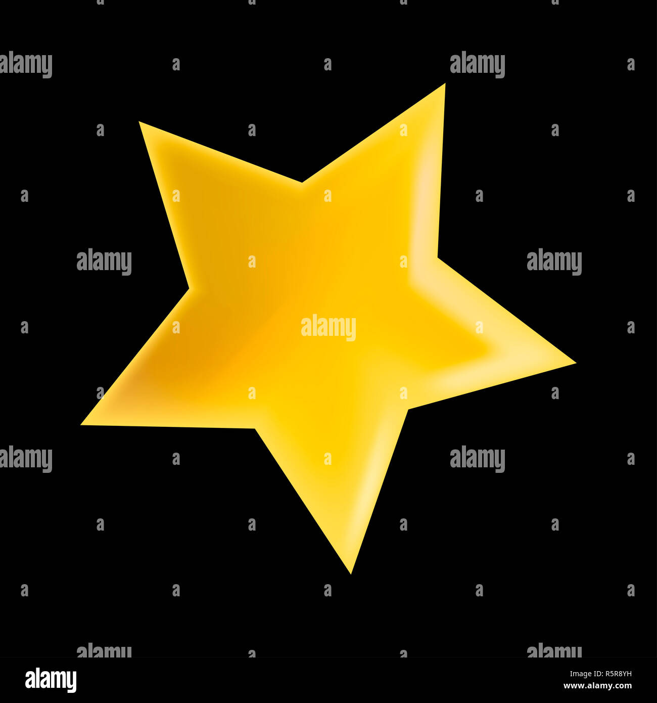 Gold star vector symbol icon design Stock Photo - Alamy