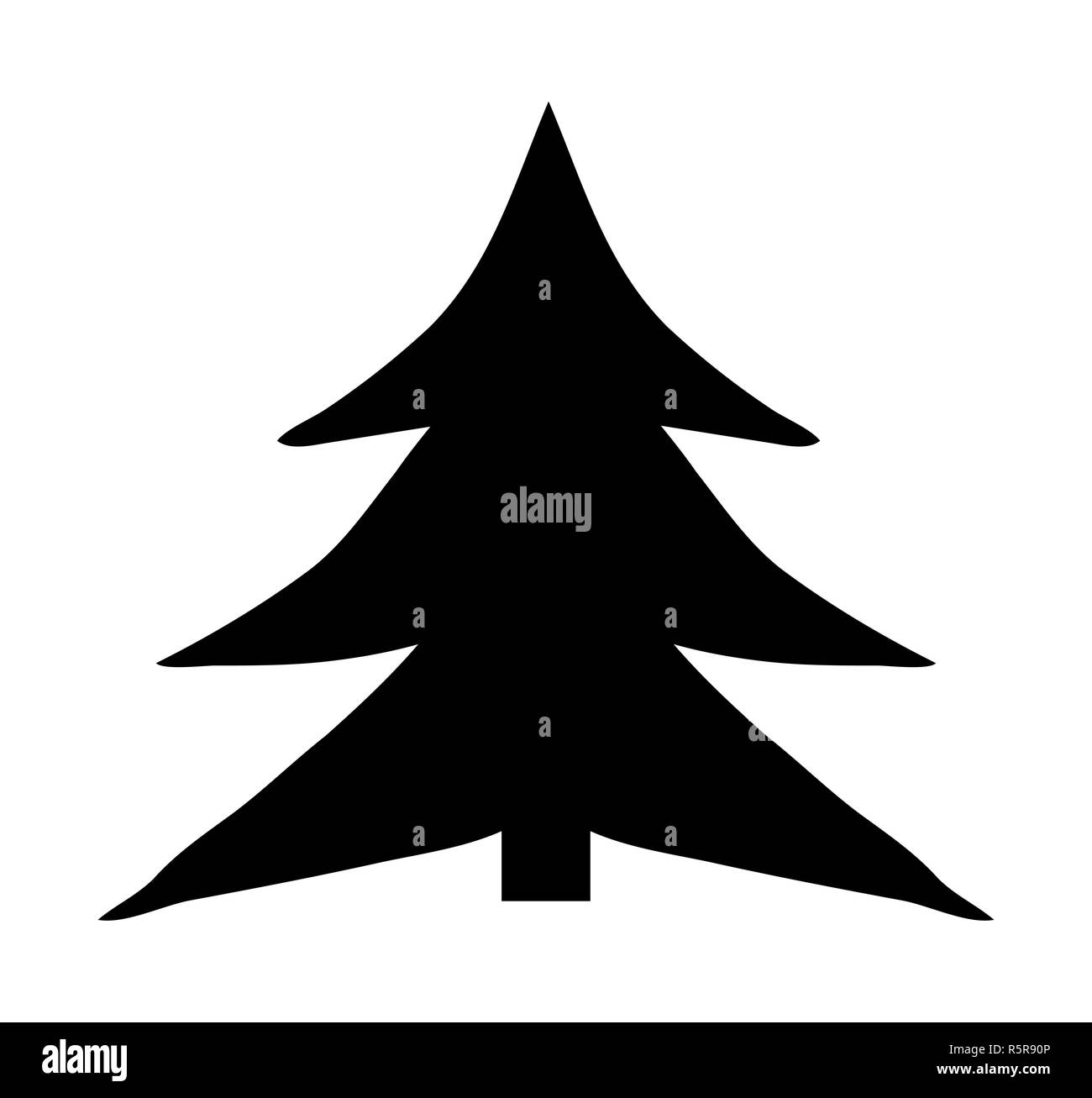 christmas tree cartoon vector symbol icon design Stock Photo - Alamy