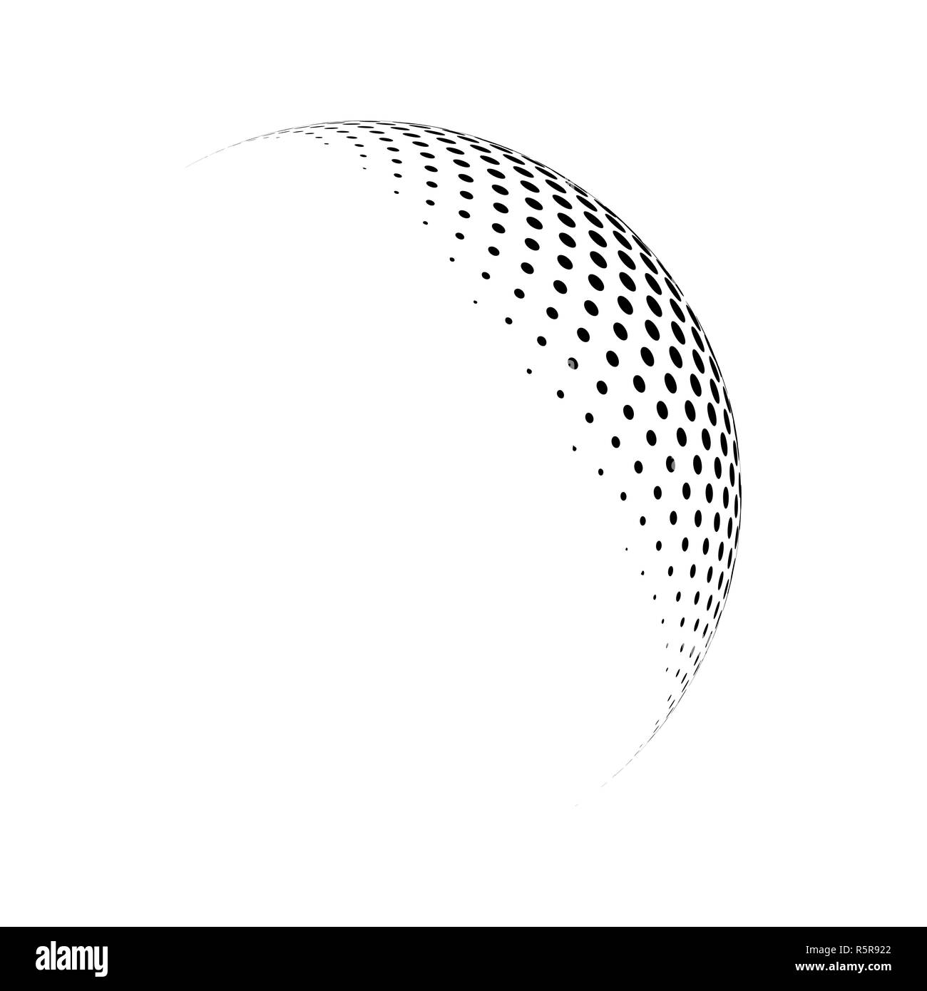 halftone globe logo vector symbol icon design Stock Photo - Alamy