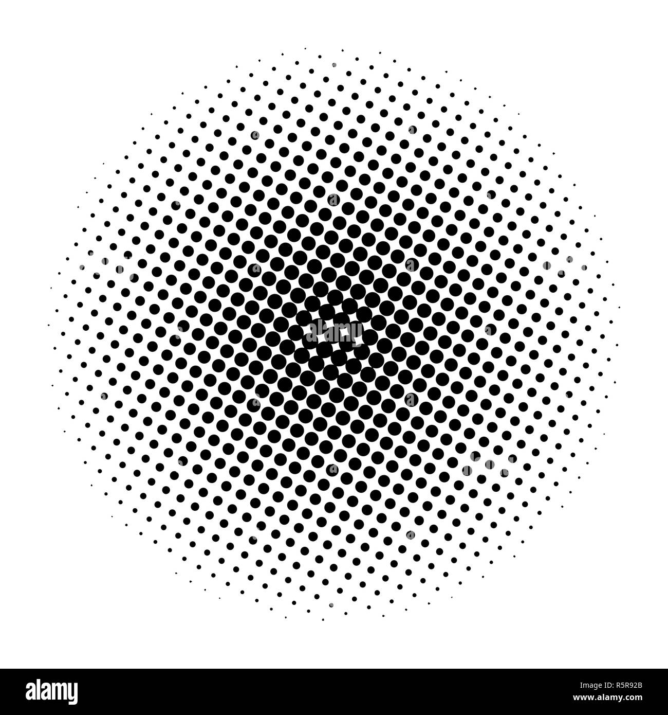 halftone circle vector symbol icon design Stock Photo - Alamy