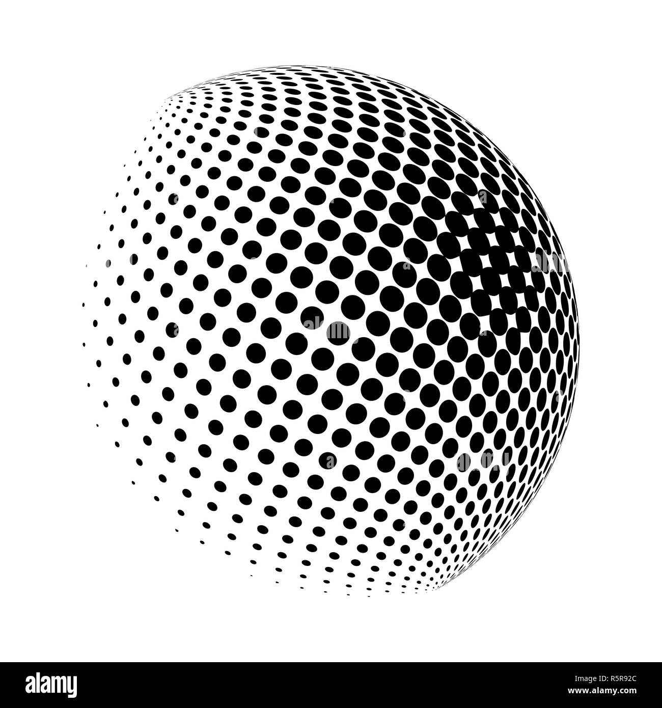 halftone globe logo vector symbol icon design Stock Photo - Alamy