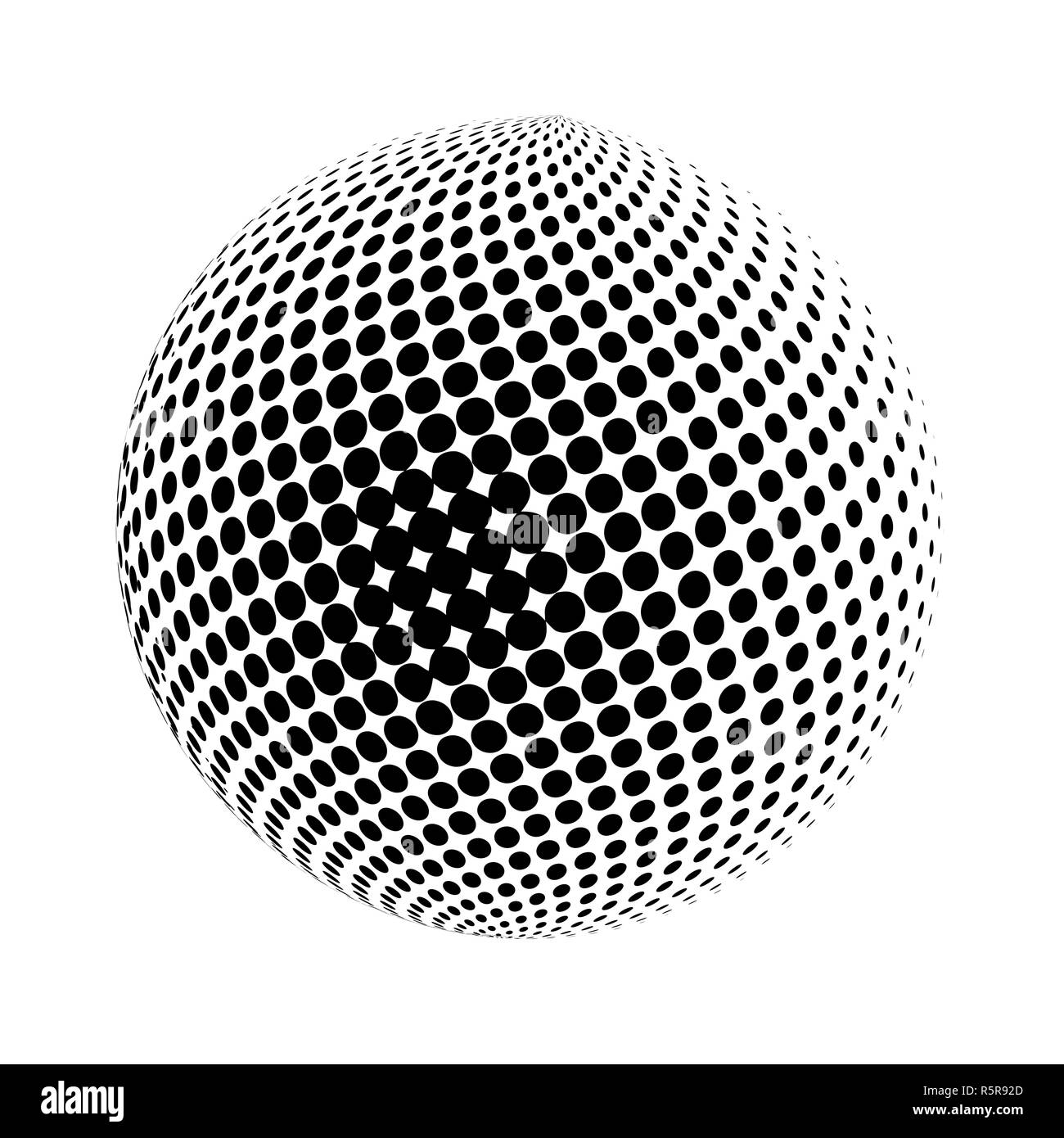 halftone globe logo vector symbol icon design Stock Photo - Alamy