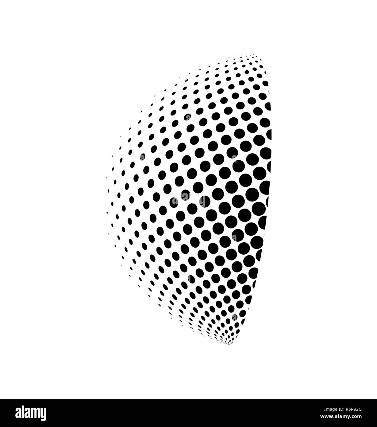 halftone globe logo vector symbol icon design Stock Photo - Alamy