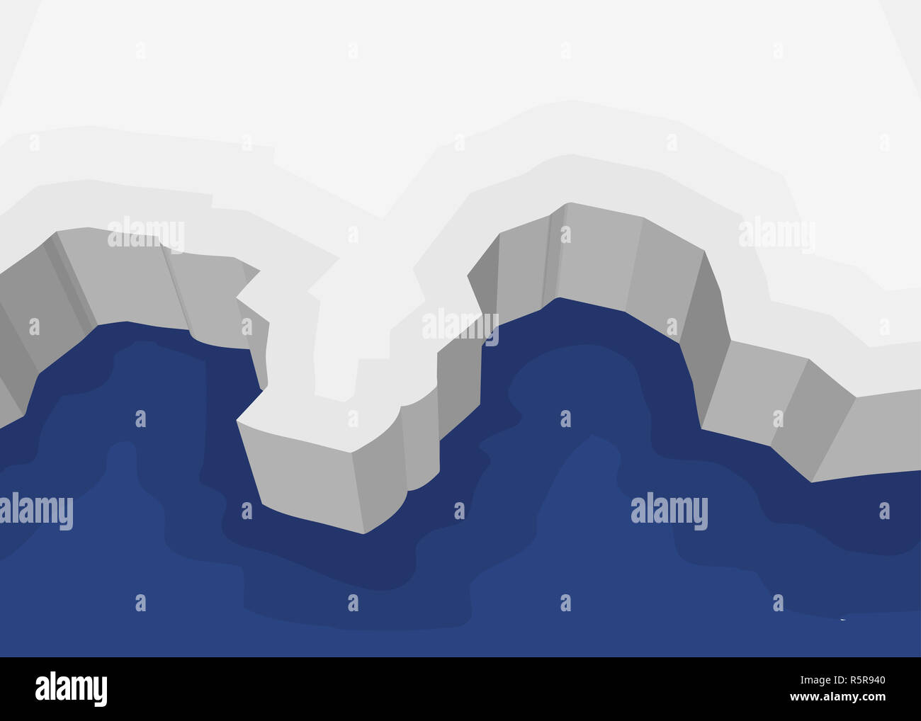 Landscape vector border hi-res stock photography and images - Alamy