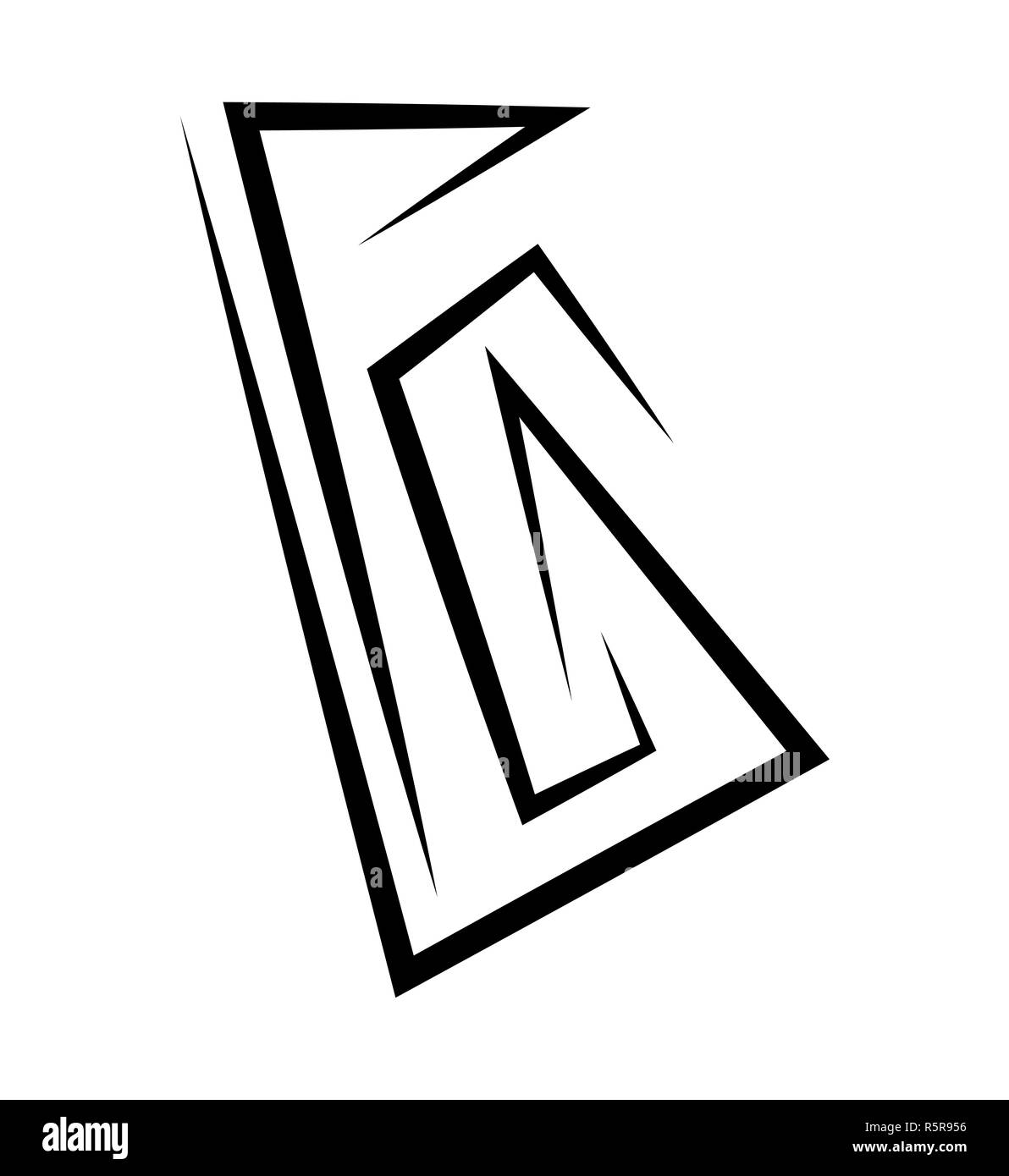 office paper logo vector symbol icon design Stock Photo - Alamy