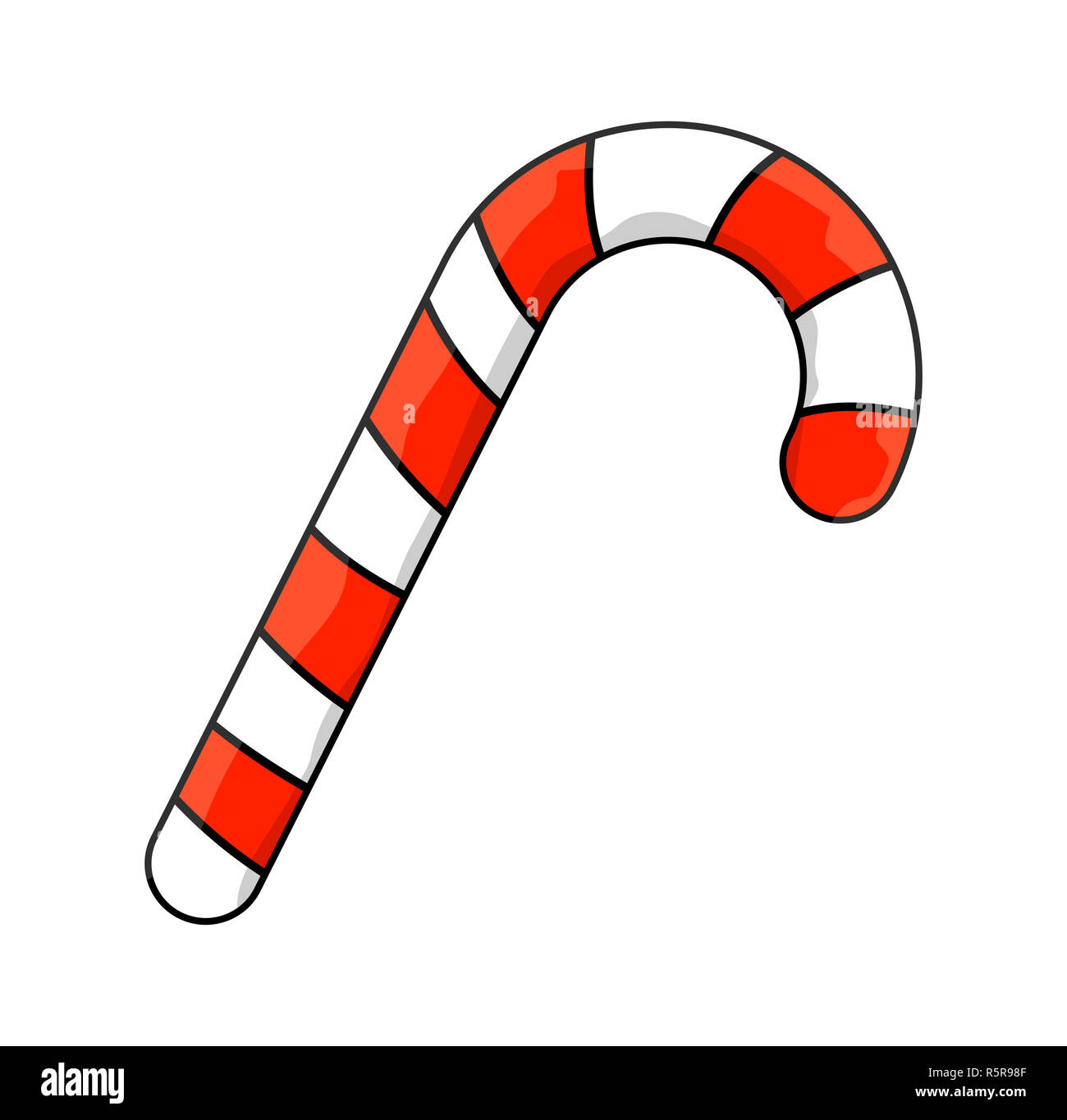candy cane vector symbol icon design Stock Photo - Alamy