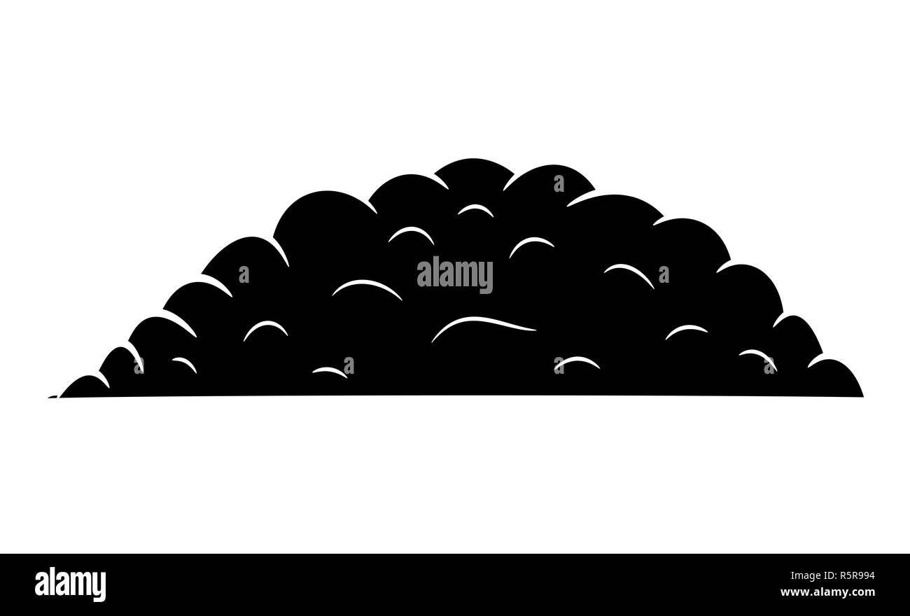 pile of ground silhouette vector symbol icon design Stock Photo - Alamy