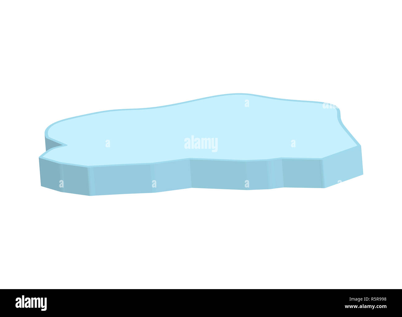 ice floe vector symbol icon design Stock Photo - Alamy